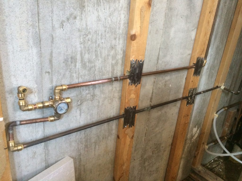 Family Room Shower Plumbing | Twinsprings Research Institute